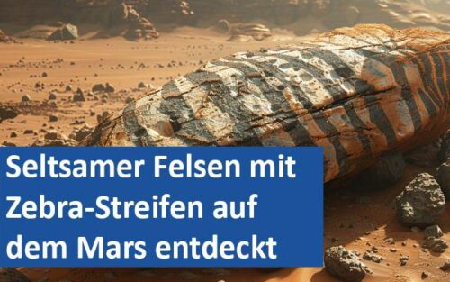 Seltsamer Felsen mit Zebra-Streifen auf dem Mars entdeckt ...